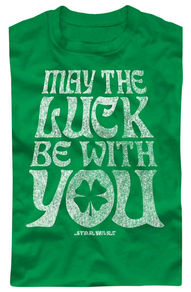 May The Luck Be With You Star Wars T-Shirt: Star Wars Mens T-Shirt