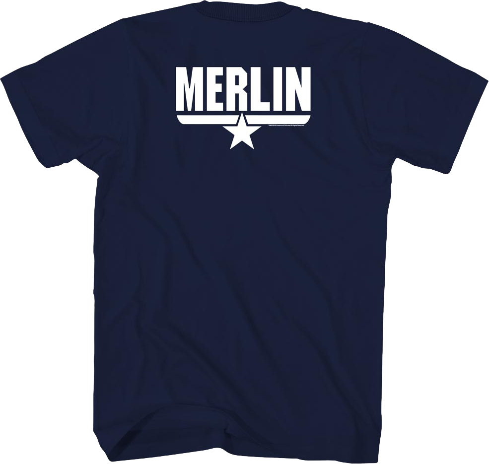 Merlin Name Top Gun T-Shirt: 80s Movies Top Gun T-shirt