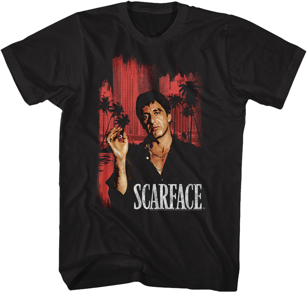 Miami Scarface T-Shirt: Mens Scarface T-Shirt
