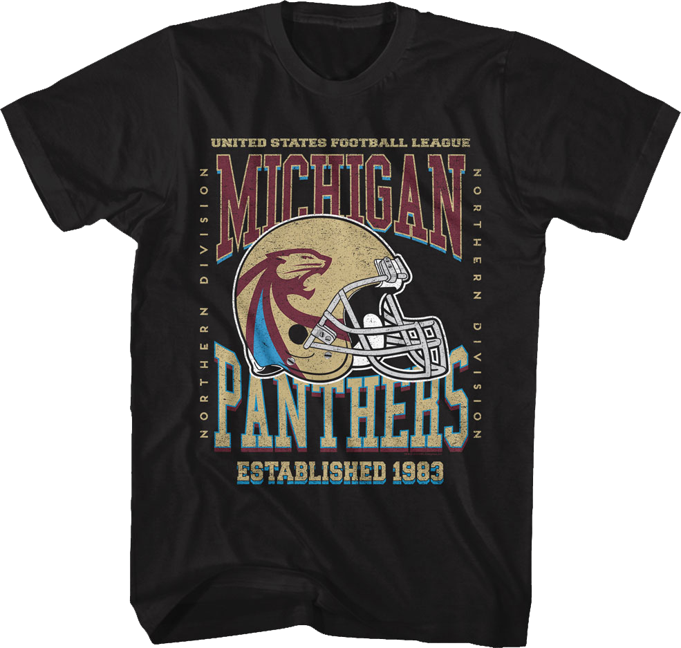 Michigan Panthers Established 1983 USFL T-Shirt