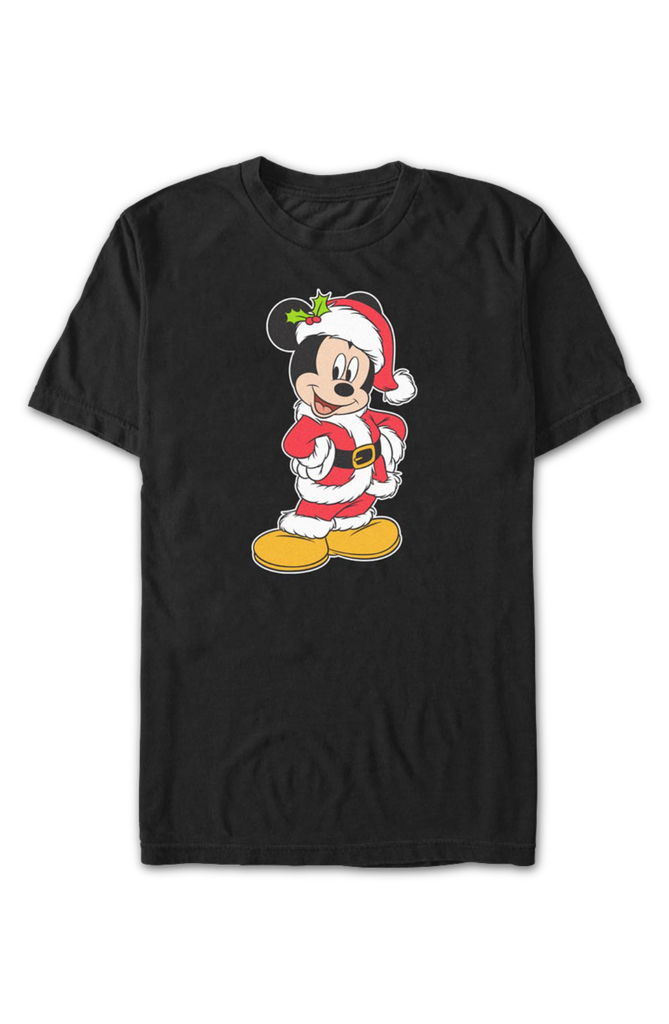Mickey Mouse Santa Claus Outfit Disney T-Shirt