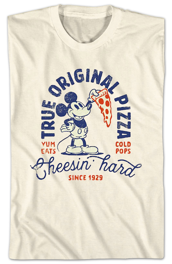 Mickey Mouse True Original Pizza Disney T-Shirt