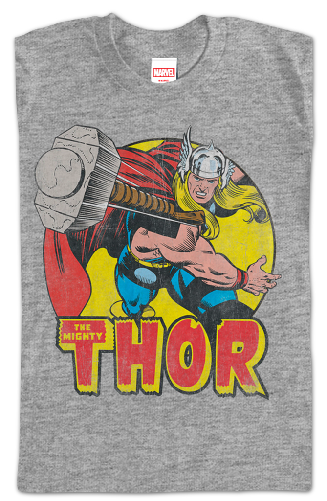Mighty Thor T-Shirt: Thor Mens T-Shirt