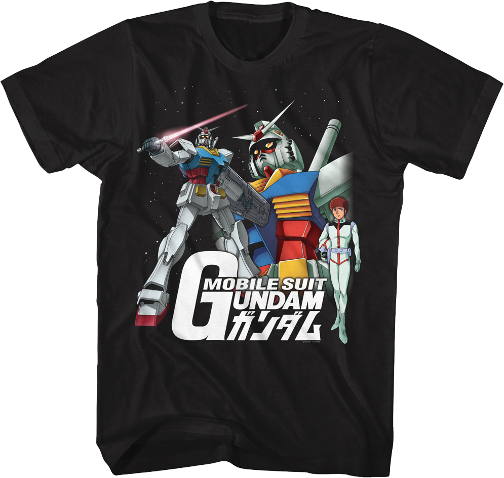 Mobile Suit Collage Gundam T-Shirt