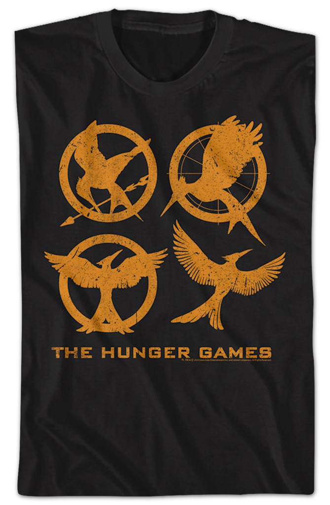 Mockingjay Logos Hunger Games T-Shirt