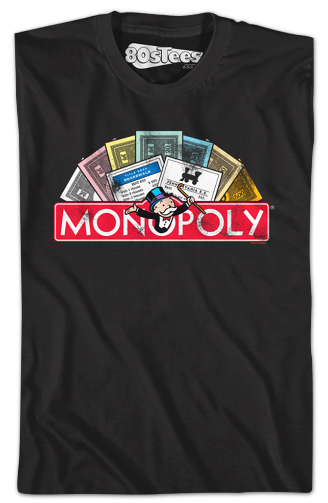 Money Monopoly T-Shirt: Monopoly Mens T-shirt