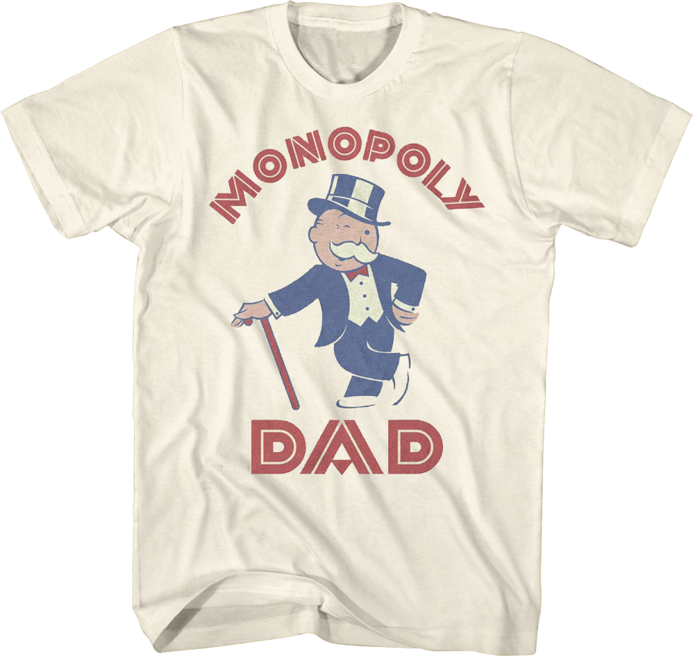 Monopoly Dad Rich Uncle Pennybags Monopoly T-Shirt