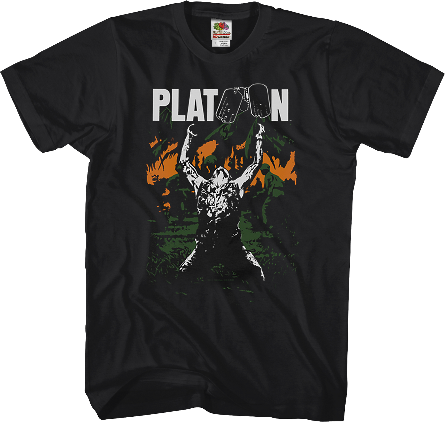 Movie Poster Platoon T-Shirt: Platoon Mens T-Shirt
