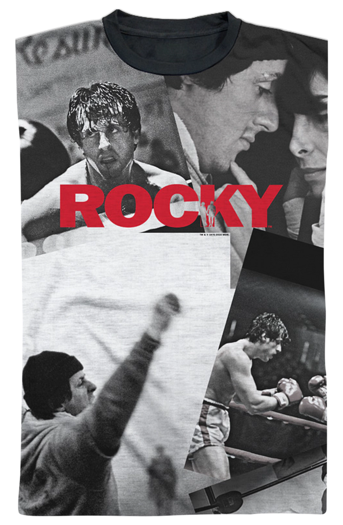 Movie Scene Collage Rocky T-Shirt