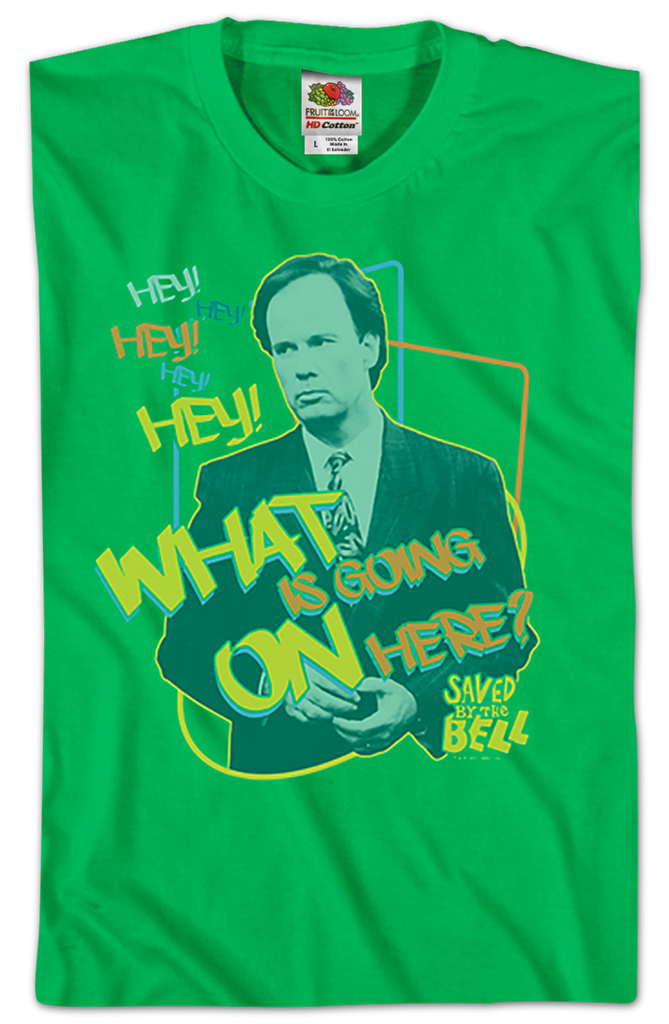 Mr. Belding Saved By The Bell T-Shirt. Men's T-Shirt.