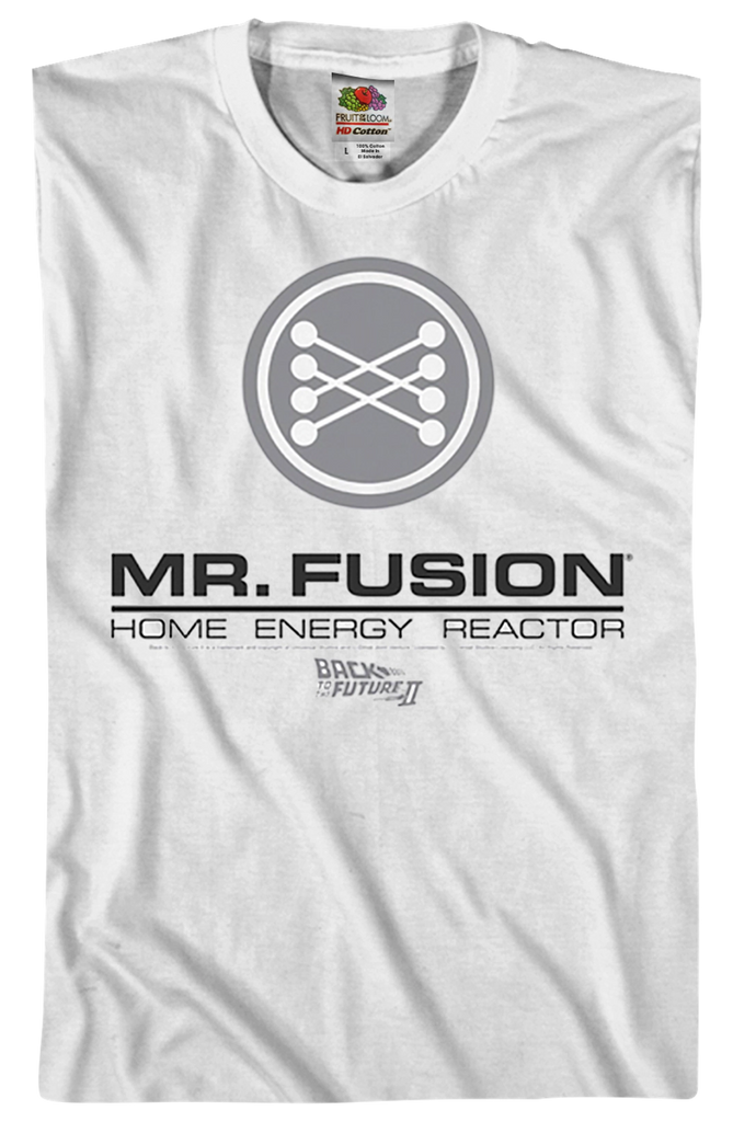 Mr Fusion Logo Shirt: 80s Movies Back To The Future T-shirt