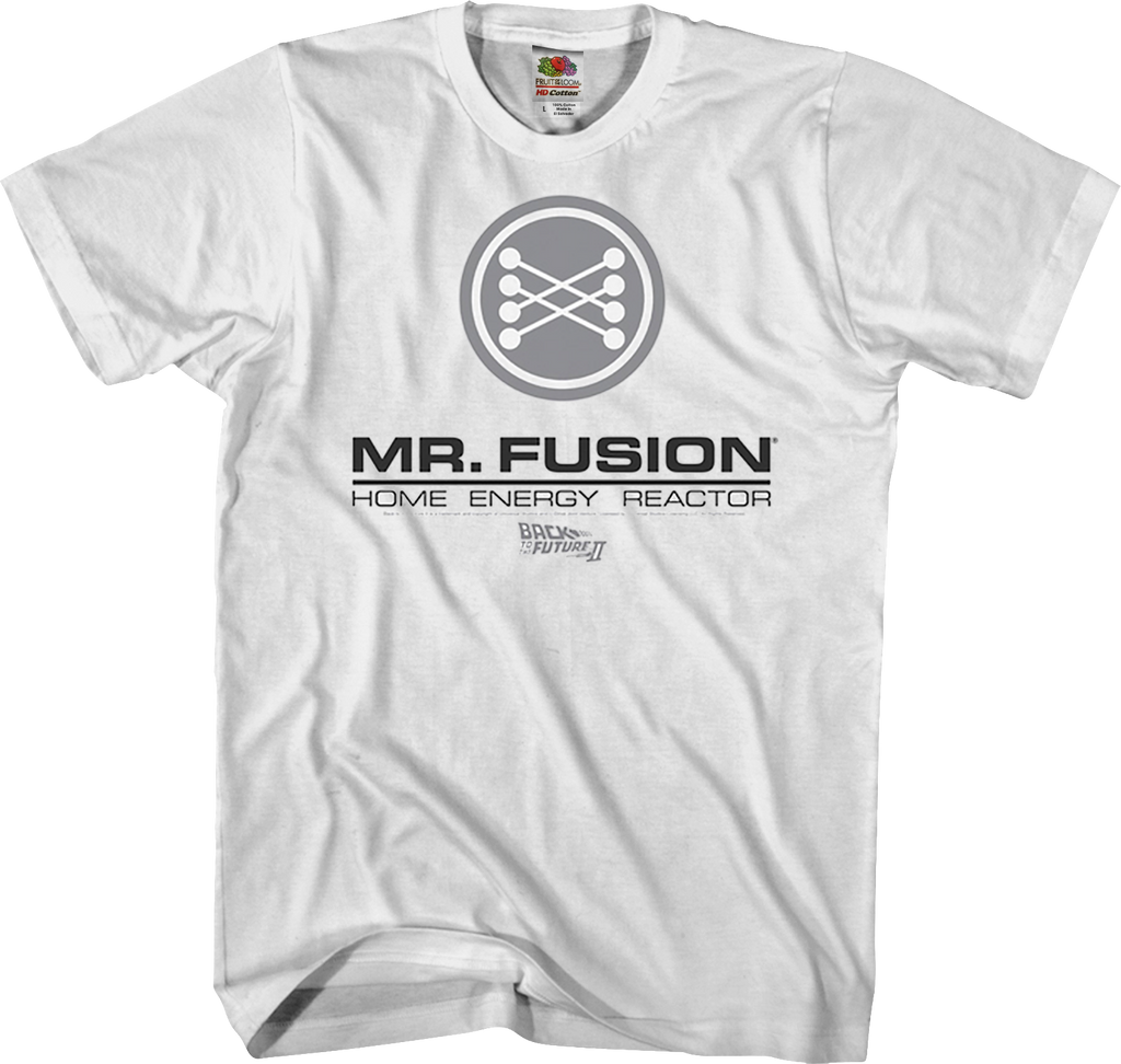 Mr Fusion Logo Shirt: 80s Movies Back To The Future T-shirt