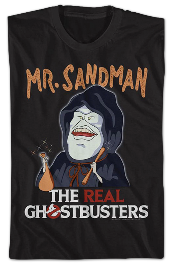 Mr. Sandman Real Ghostbusters T-Shirt: Ghostbusters Mens T-shirt