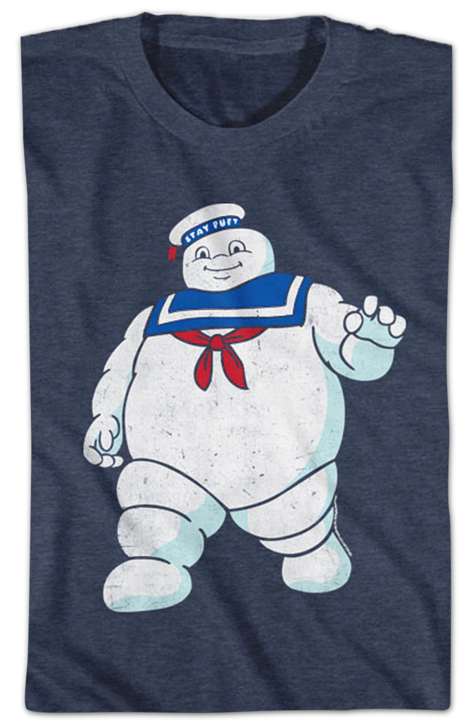 Mr. Stay Puft Real Ghostbusters T-Shirt: Ghostbusters Mens T-Shirt