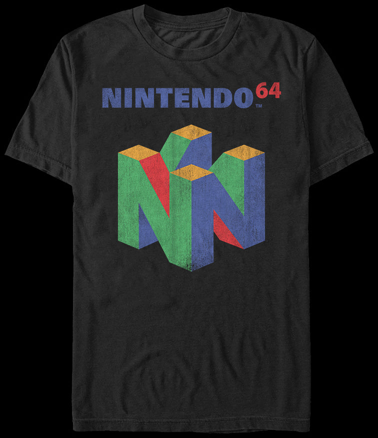 N64 Logo Nintendo T-Shirt: Nintendo Mens T-Shirt
