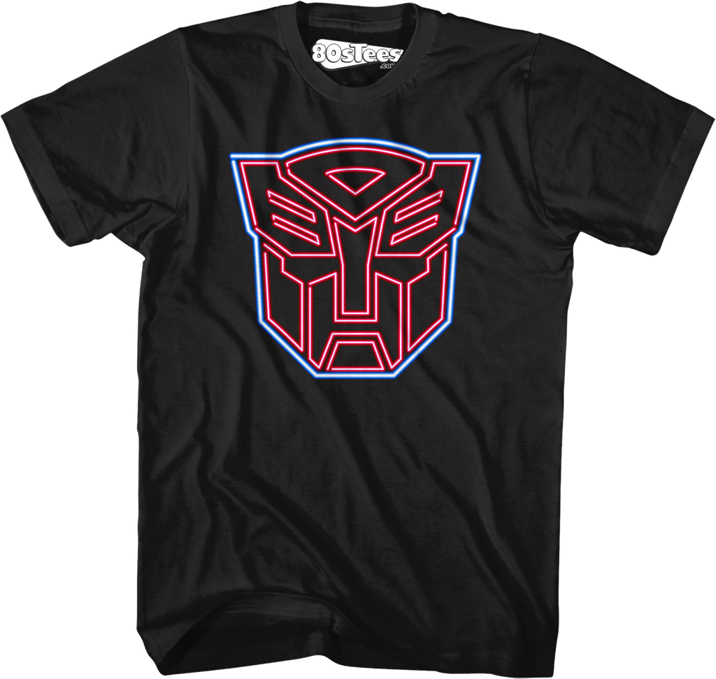 Neon Autobots Logo Transformers T-Shirt