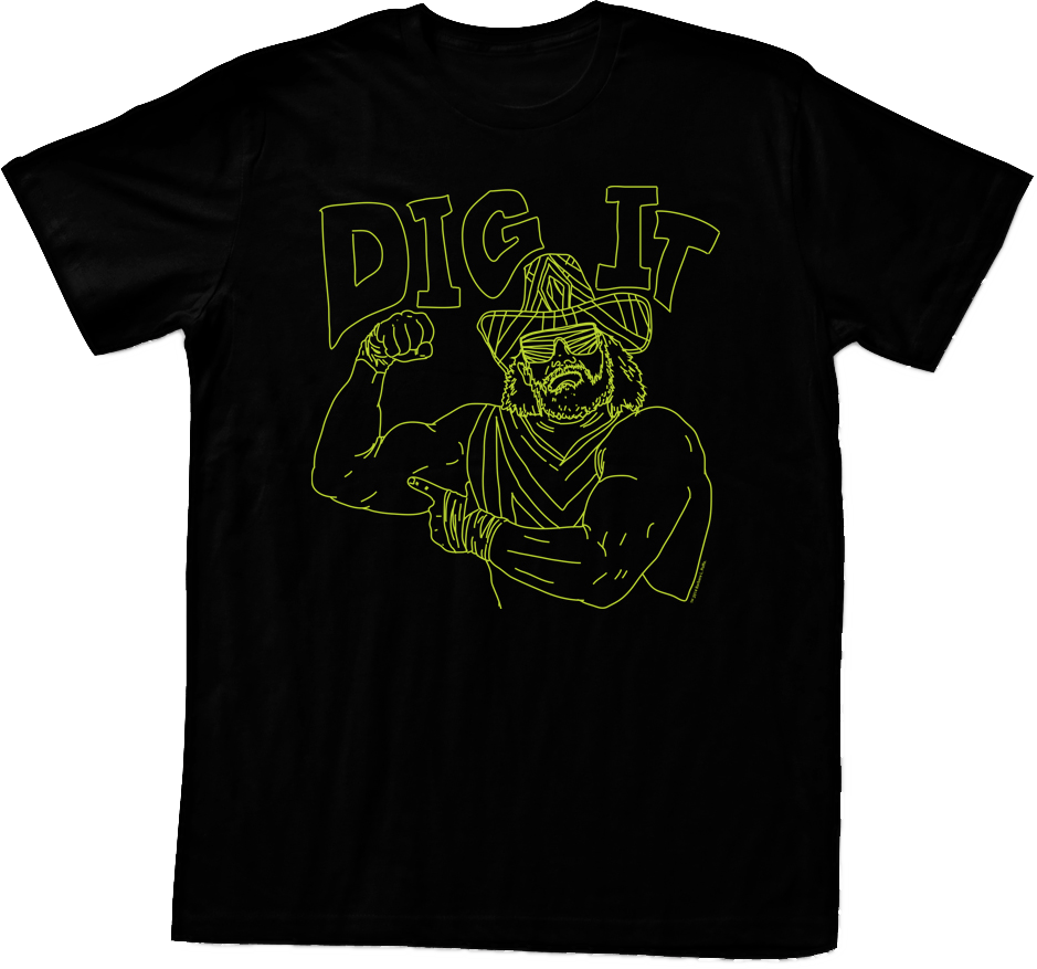 Neon Dig It Macho Man Randy Savage T-Shirt