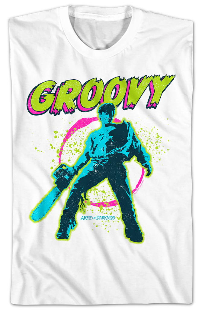 Neon Groovy Army of Darkness T-Shirt