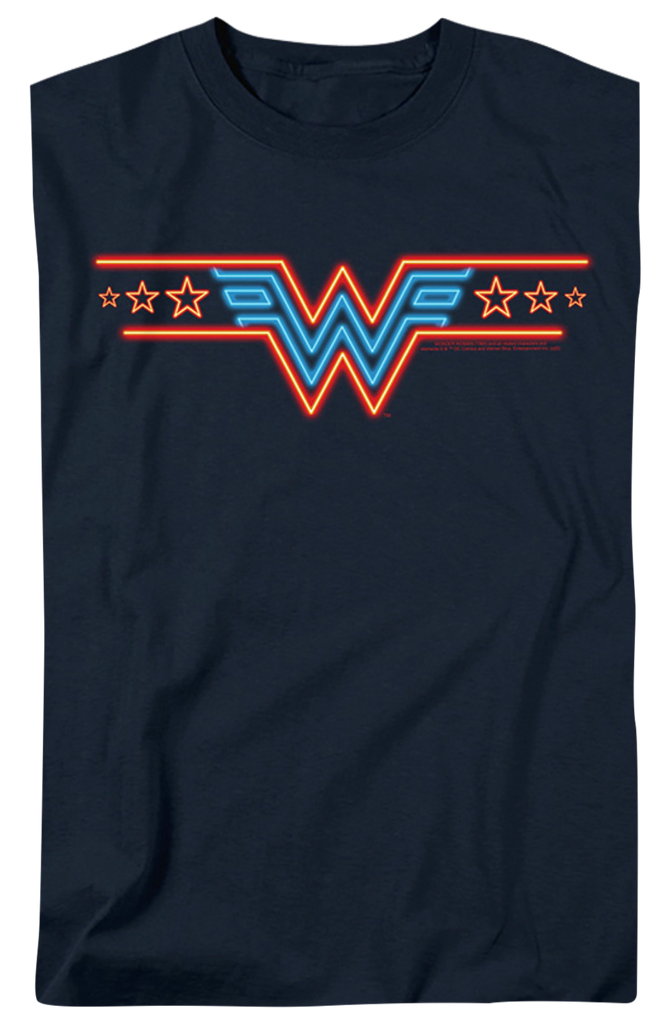 Neon Logo Wonder Woman T-Shirt
