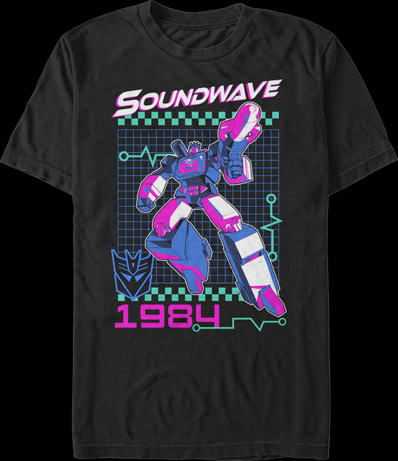 Neon Soundwave Transformers T-Shirt