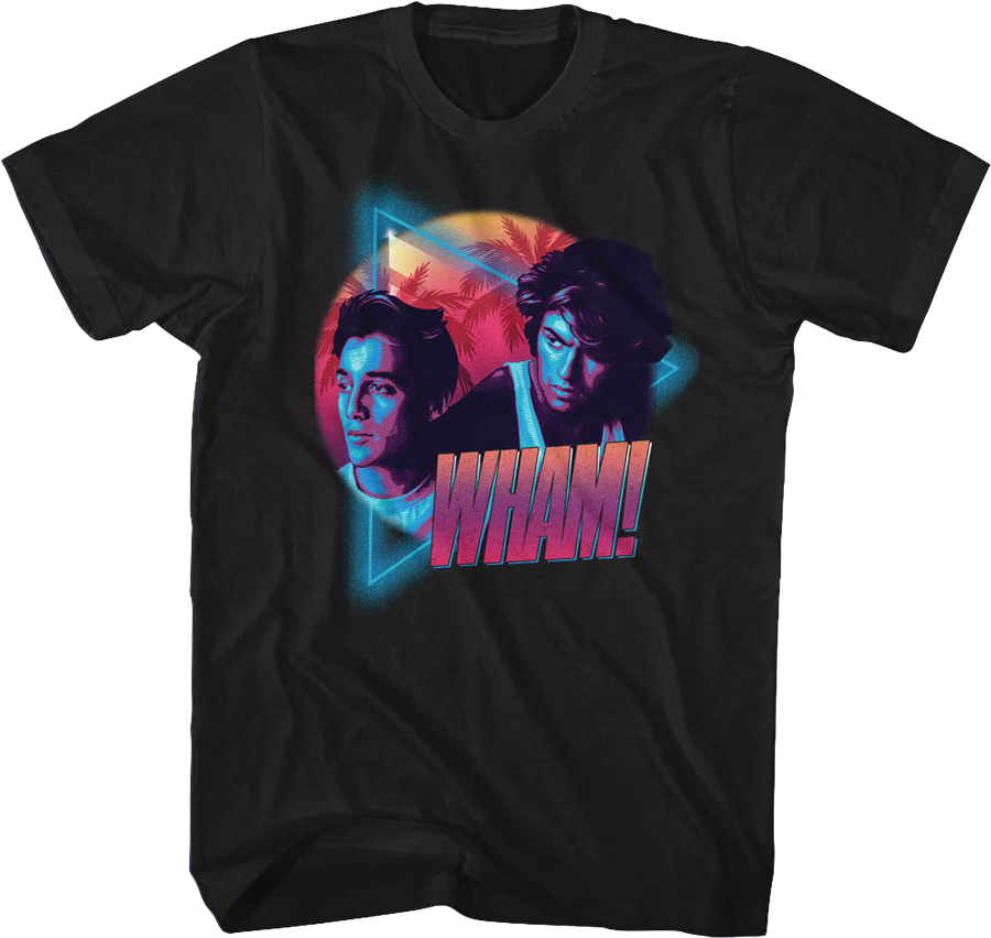 Neon Wham T-Shirt: Wham Mens T-shirt