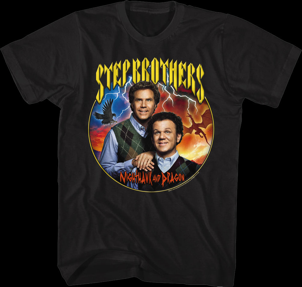 Nighthawk And Dragon Step Brothers T-Shirt