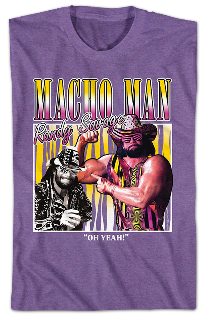 Oh Yeah Collage Macho Man Randy Savage T-Shirt