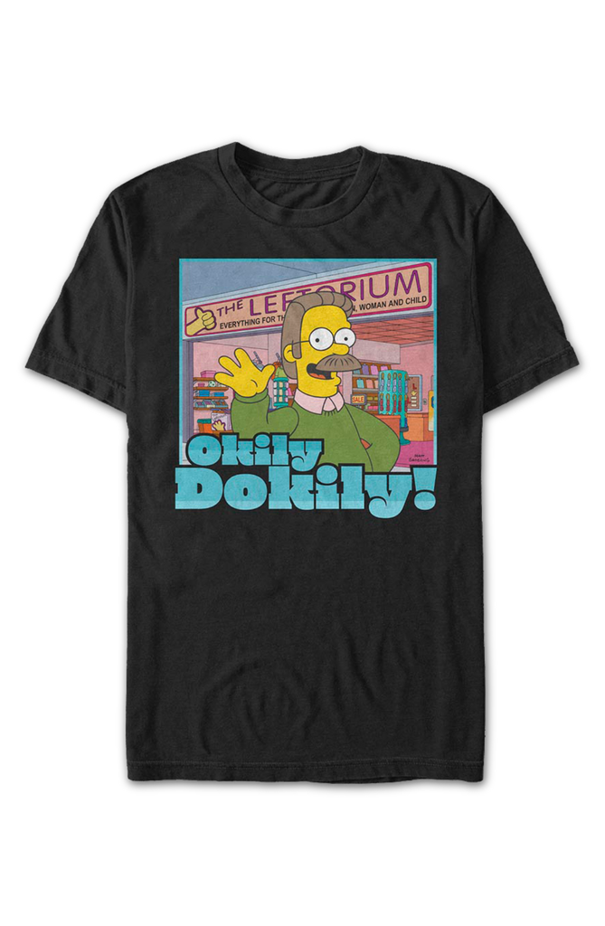 Okily Dokily Leftorium Simpsons T-Shirt