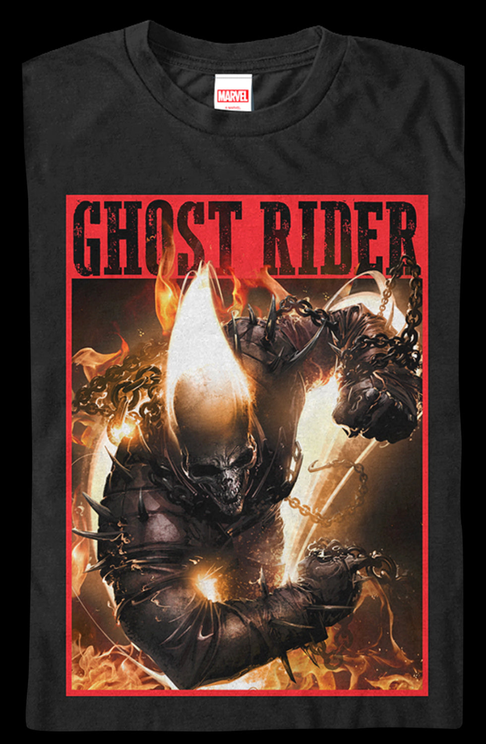 On Fire Ghost Rider T-Shirt Marvel Comics