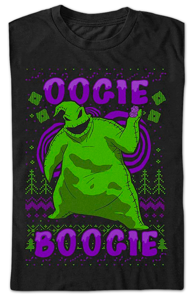 Oogie Boogie Faux Ugly Sweater Nightmare Before Christmas T-Shirt