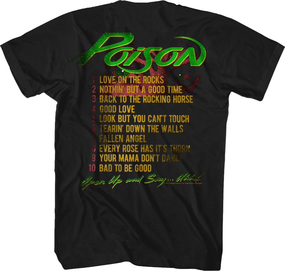 Open Up and Say Ahh Album Cover Poison T-Shirt