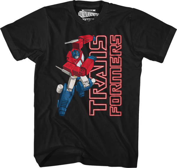 Optimus Prime Attack Pose Transformers T-Shirt