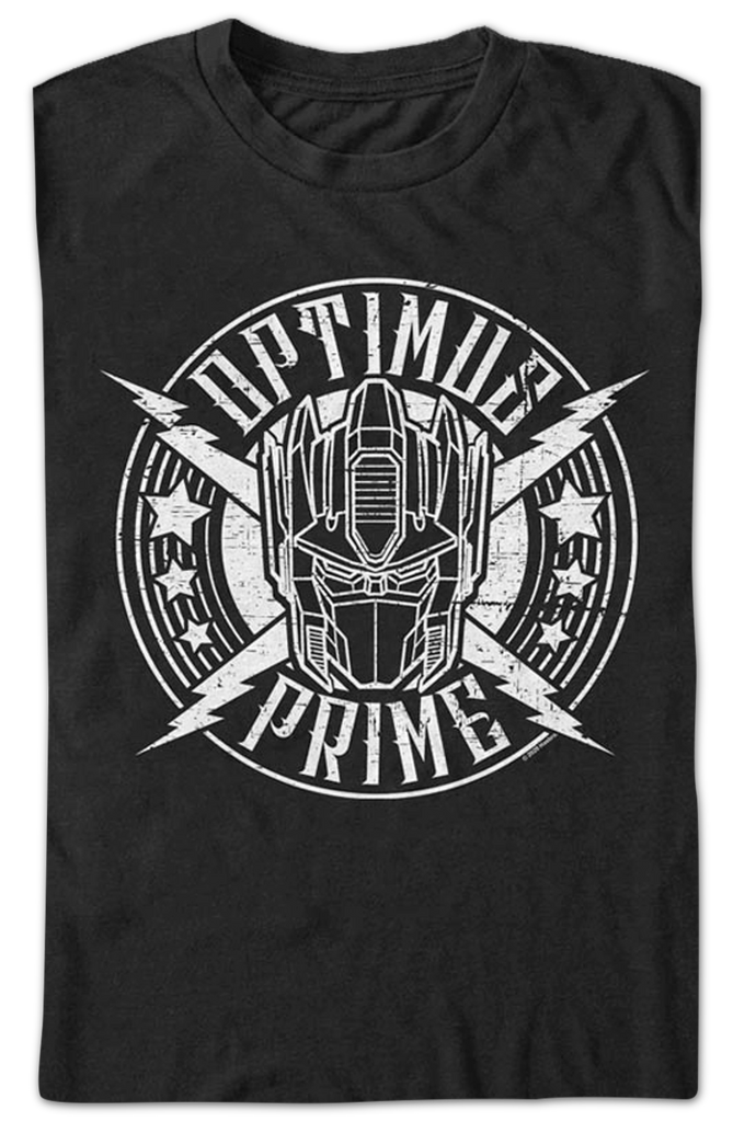 Optimus Prime Badge Transformers T-Shirt