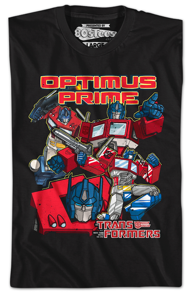 Optimus Prime Collage Transformers T-Shirt