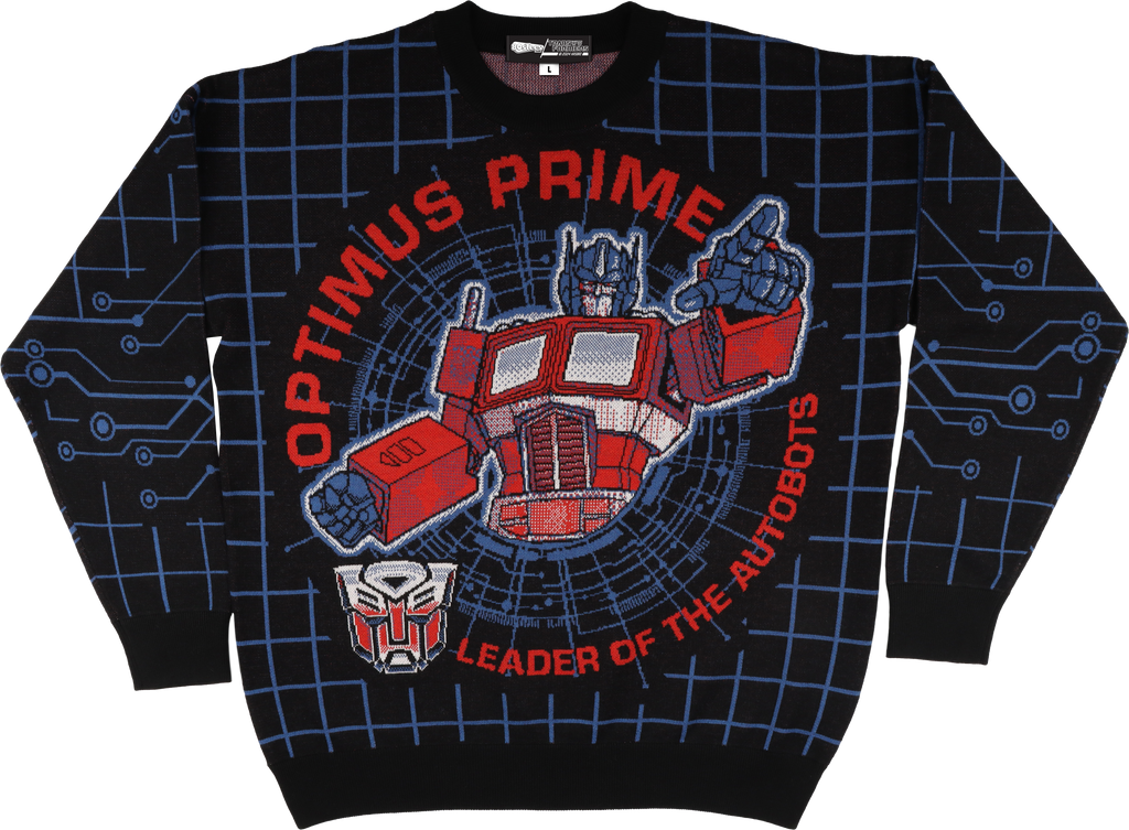 Optimus Prime Leader Of The Autobots Transformers Knitted Sweater