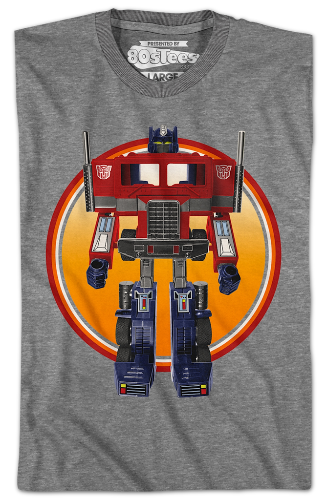 Optimus Prime Retro Photo Transformers T-Shirt