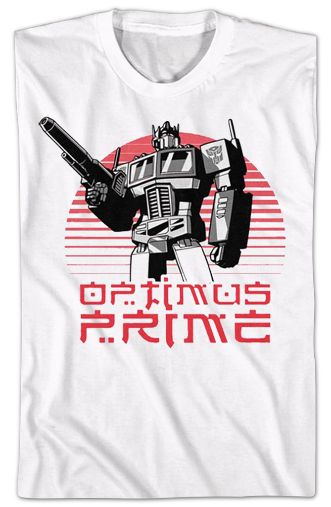 Optimus Prime Sunset Transformers T-Shirt