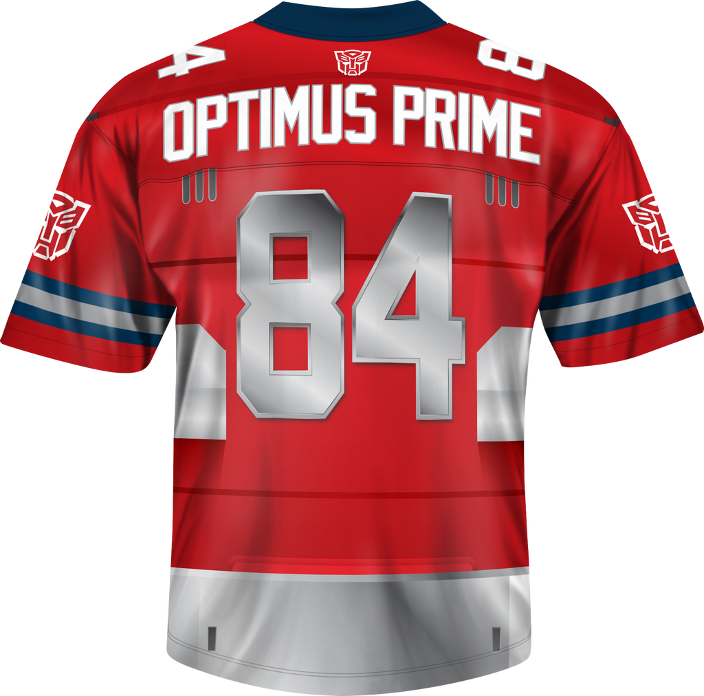 Optimus Prime Transformers Football Jersey