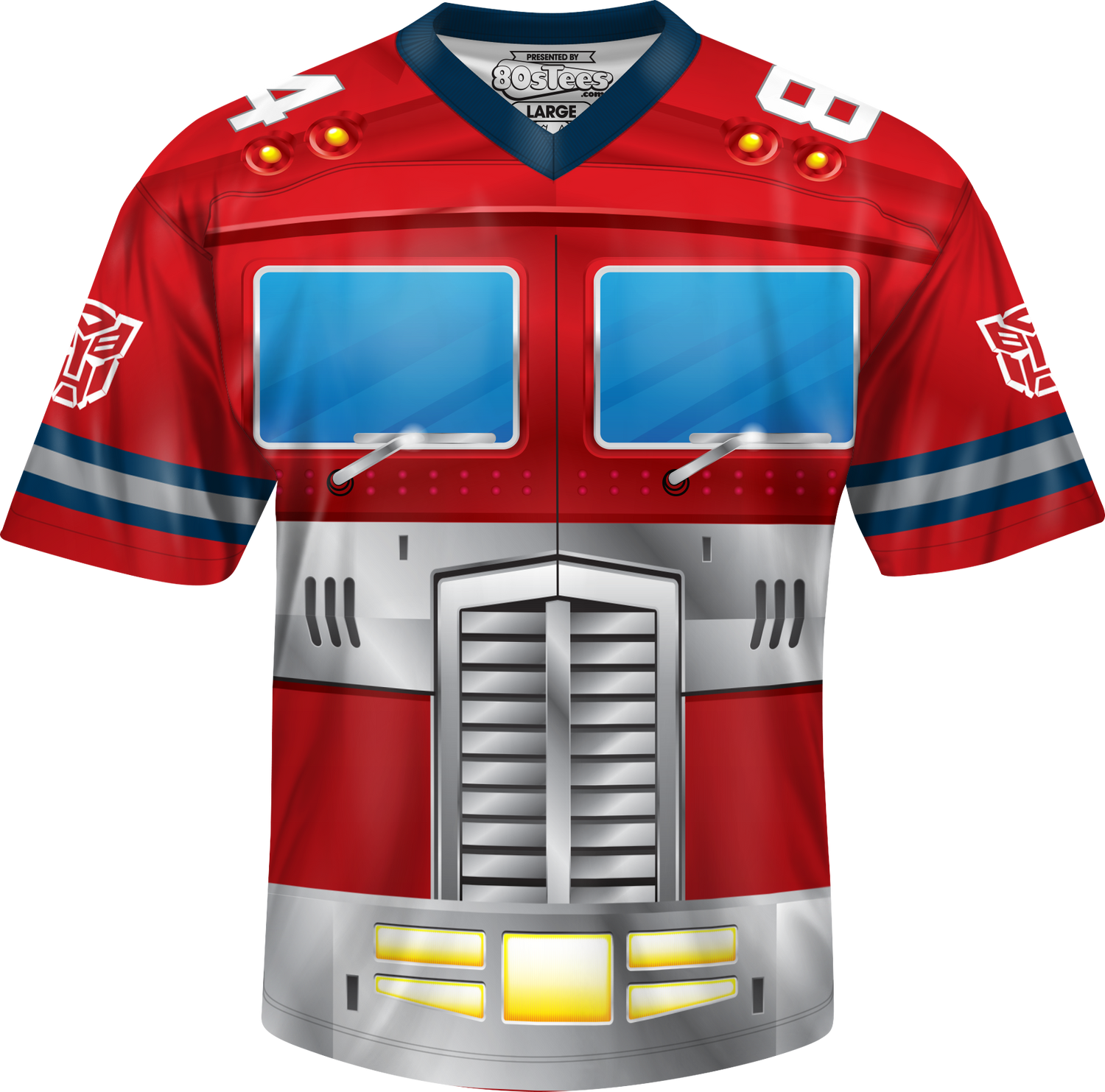Optimus Prime Transformers Football Jersey