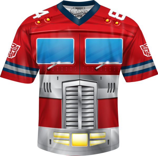 Optimus Prime Transformers Football Jersey