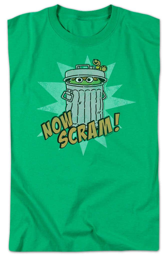 Oscar The Grouch Now Scram Sesame Street T-Shirt