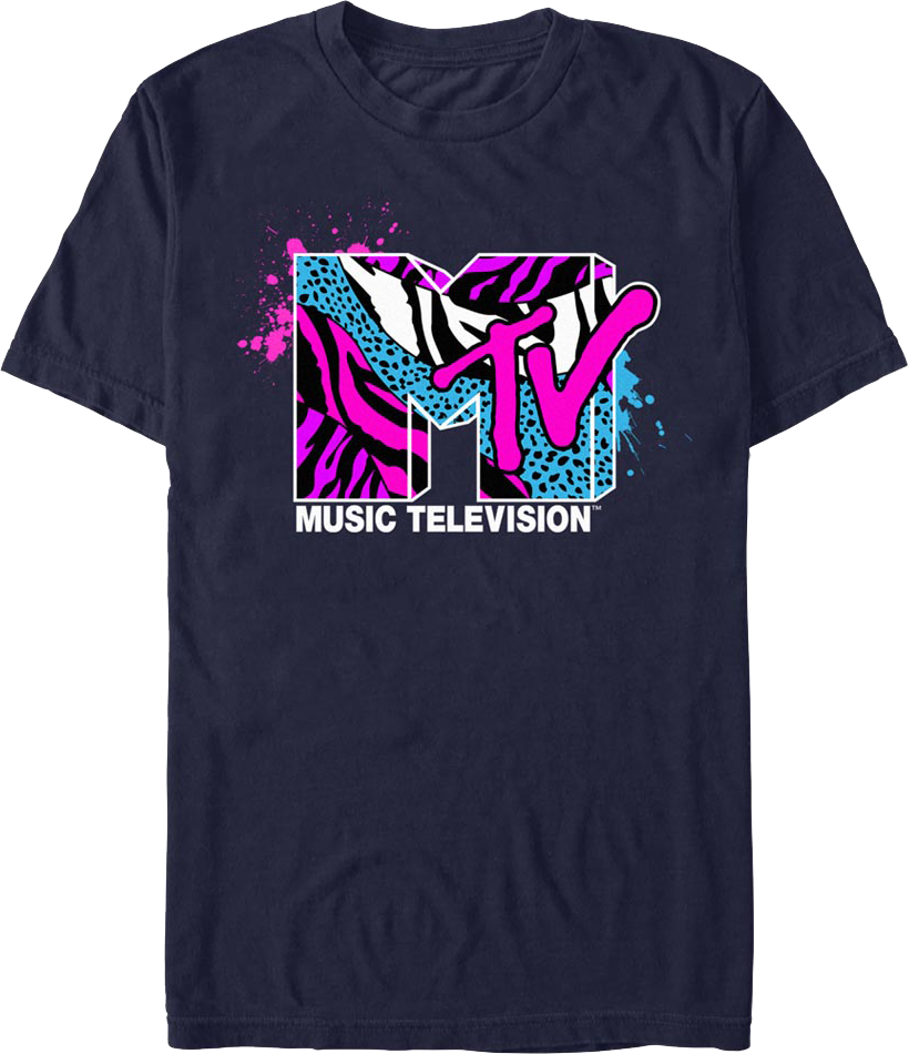 Paint Splatter Logo MTV Shirt