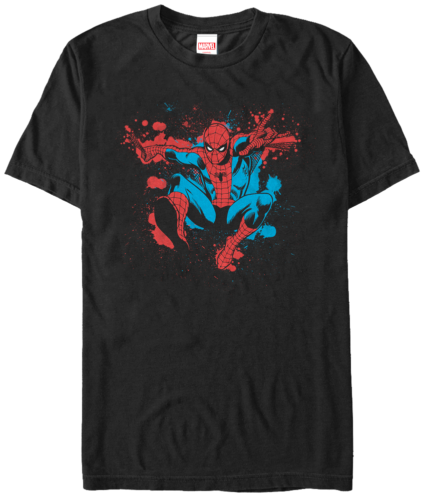 Paint Splatter Spider-Man T-Shirt