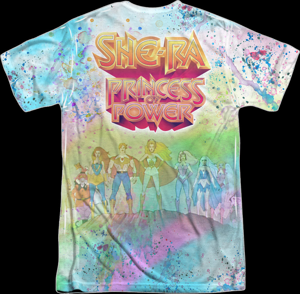 Paint Splattered She-Ra Masters of the Universe T-Shirt