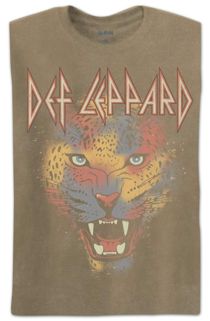 Painted Leopard Def Leppard T-Shirt