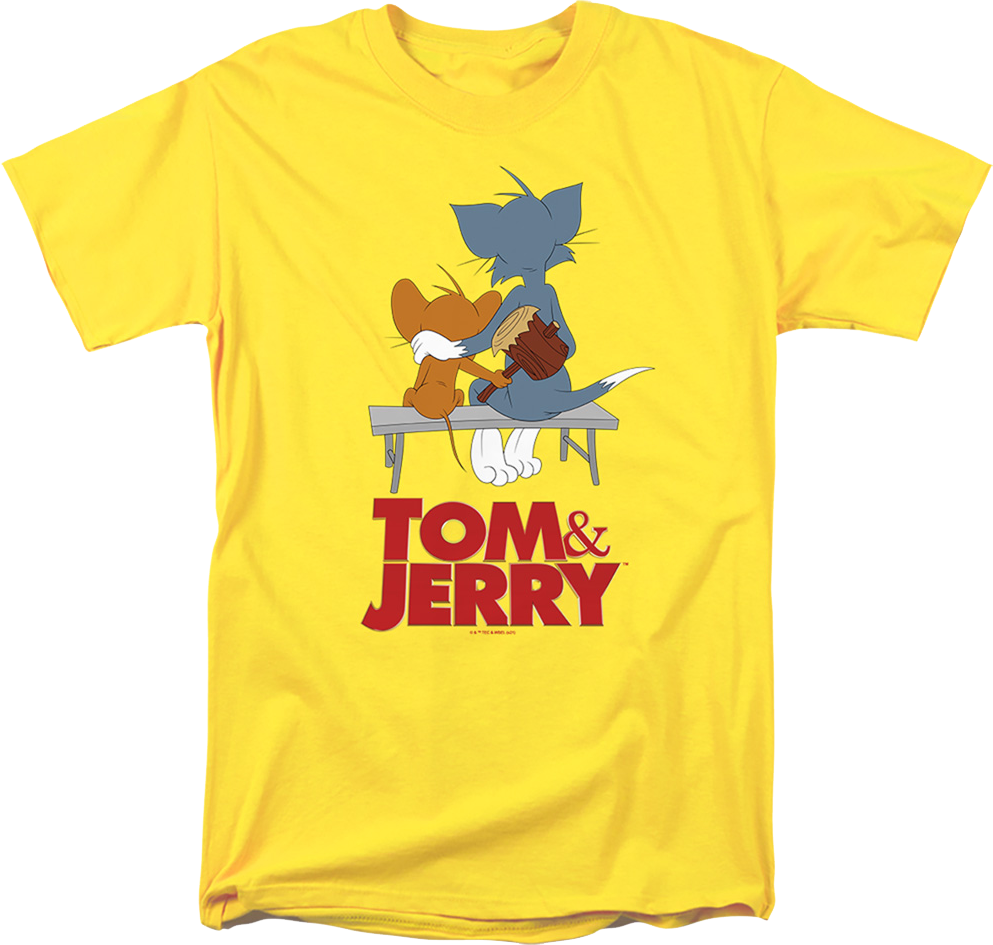 Park Bench Mallet Tom And Jerry T-Shirt