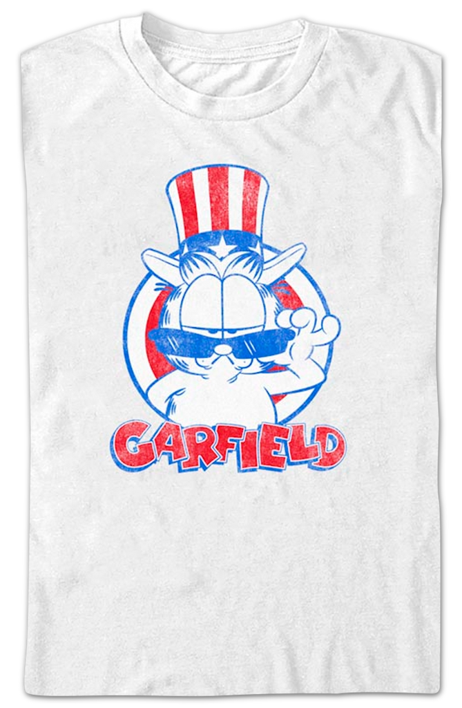 Patriotic Cool Cat Garfield T-Shirt