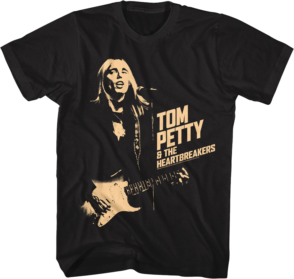 Monochrome Tom Petty & The Heartbreakers T-Shirt