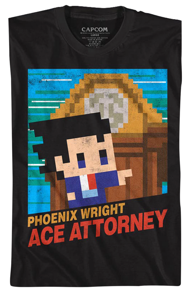 Phoenix Wright Ace Attorney T-Shirt: Capcom Mens T-Shirt