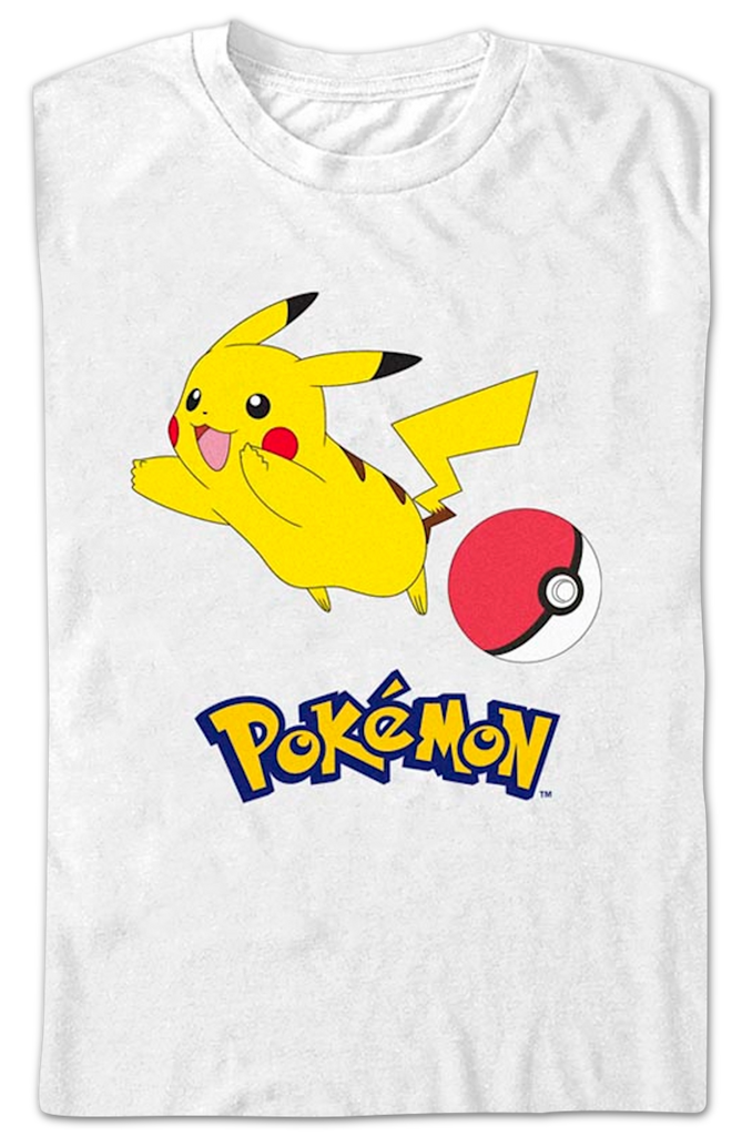 Pikachu Bouncing Pokemon T-Shirt